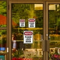 Portrait Round Plus Notice Please Lock Door Wall or Door Sign | Health ...