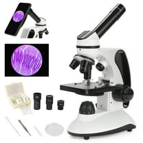 AmScope 40X-1000X Portable Student LED Microscope with Blank Slides and ...
