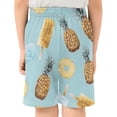 BZSMCE Adjustable Drawstring Casual Shorts With Popsicles Pineapple ...
