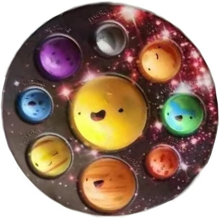 Big Size Push Pop Bubble Fidget Sensory ICHUDAN s Solar System Simple ...