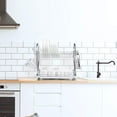 Glotoch Express 2 Tier Dish Drying Rack With Utensil Holder Cup Holder
