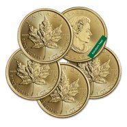 Royal Canadian Mint 1 oz Gold Maple Leaf Coin BU - 24k Fine Gold ...