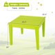 Infans Kids Square Table Indoor Outdoor Heavy-Duty All-Weather Activity ...