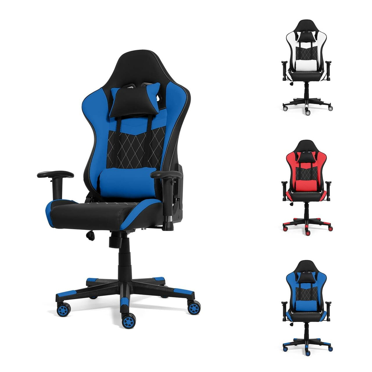 CAPHAUS Ergonomic Gaming Chair, High Back PU Leather Office Chair ...