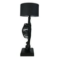Gothic Ossuary Black Skeleton Rib Cage Torso Human Anatomy Table Lamp ...