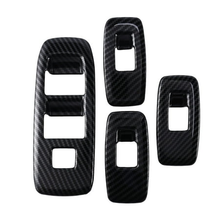 Carbon Fiber Window Switch Panel Cover For Ford Ranger/everest 15-21 ...