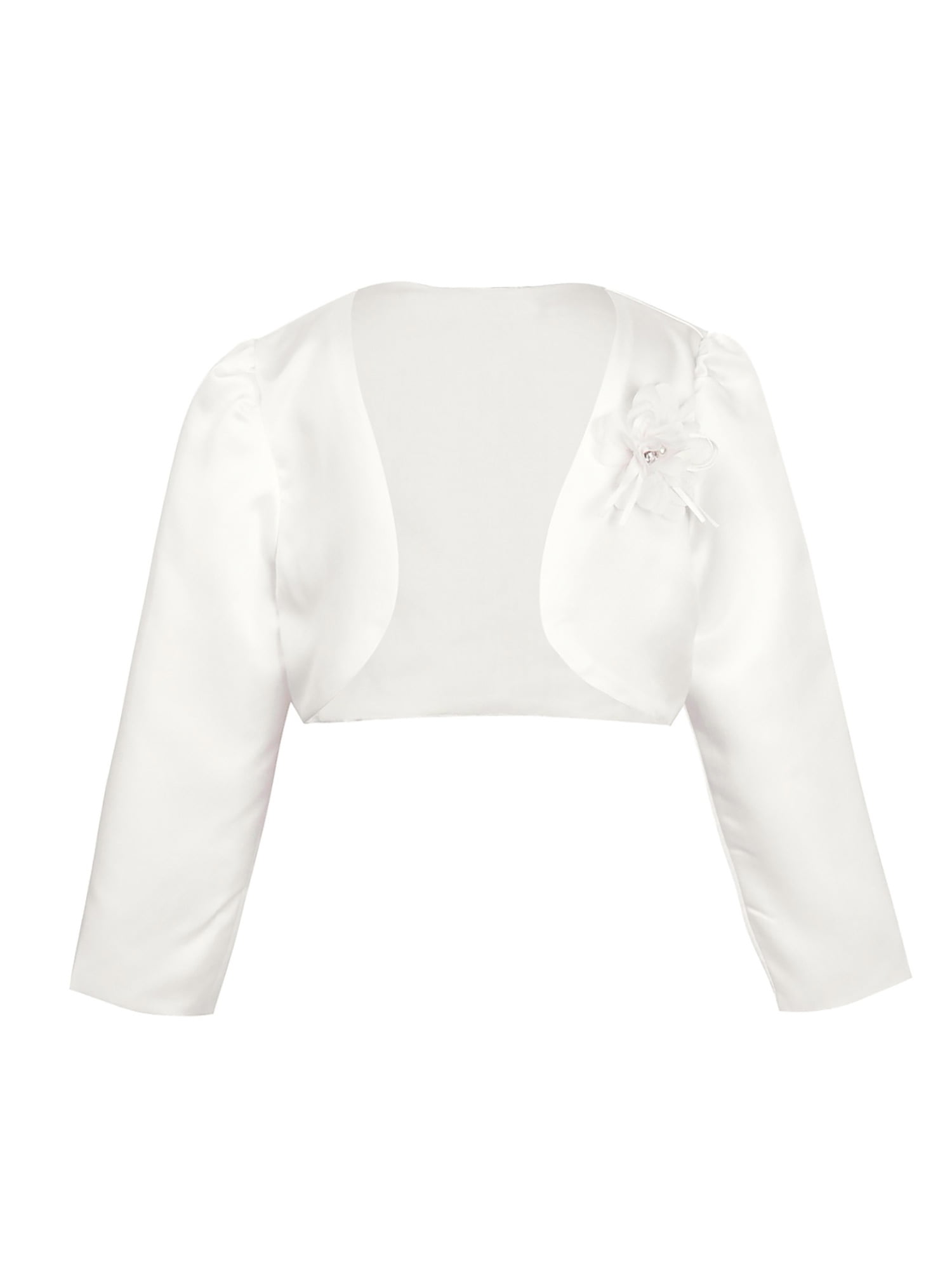 iEFiEL Kids Girls Long Sleeves Bolero Shrug 3D Flower Decation Shrug ...