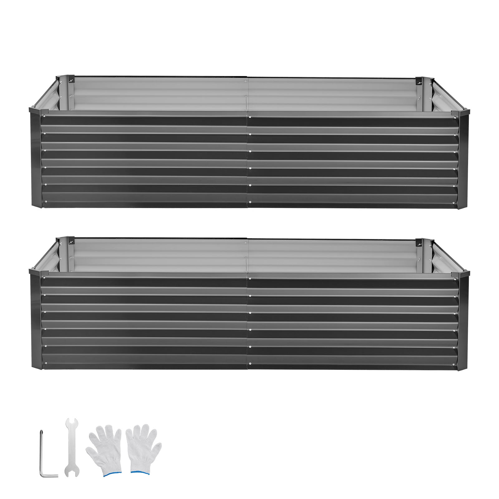 Click here for Kffkff 2 Pack Galvanized Raised Garden Beds  6.67... prices