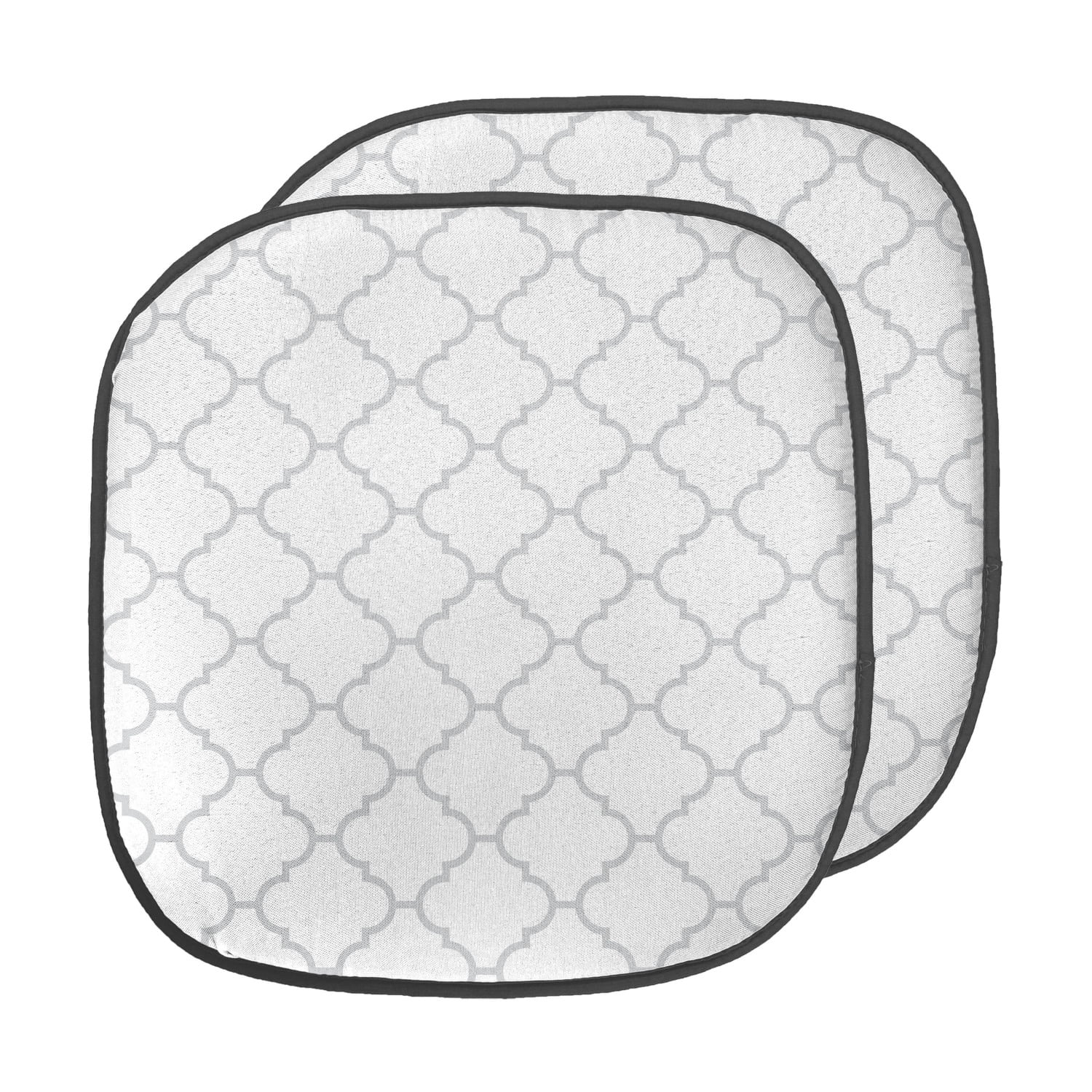 Grey Chair Seating Cushion Set of 2, Simple Monochrome Patterns ...