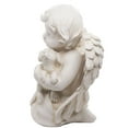 Angel with Dog Statue Pet Dog Memorial Statue Indoor Outdoor Home ...