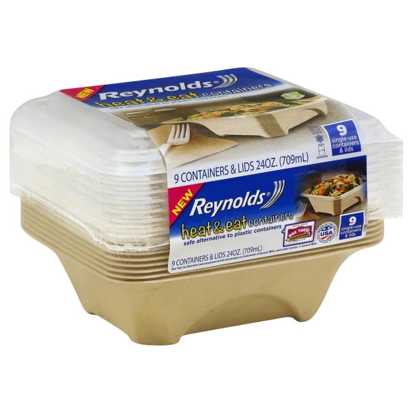 Reynolds Heat & Eat Containers - 9 CT - Walmart.com