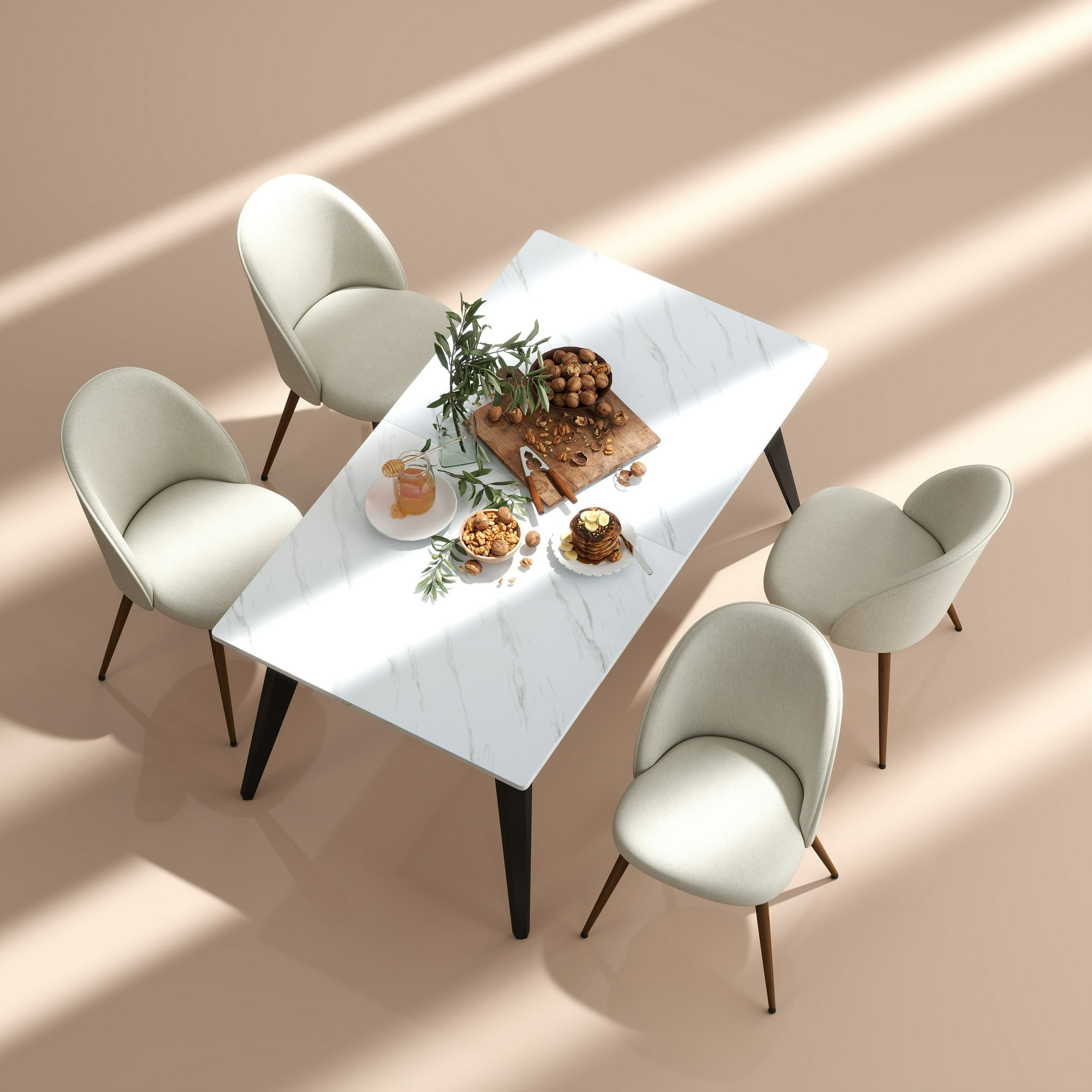 Click here for Homy Casa 63 In. Large Dining Table For 4-6 People... prices