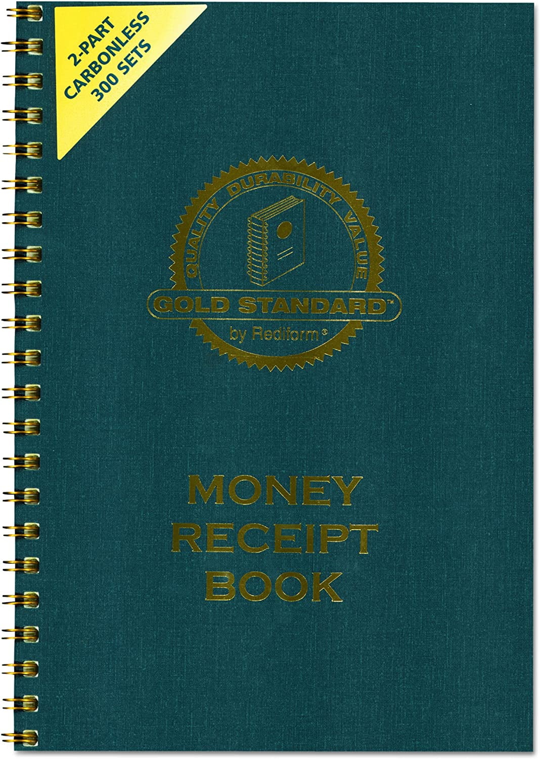 Rediform Gold Standard Carbonless 2 3/4 x 7 Inch Money Receipt Book ...