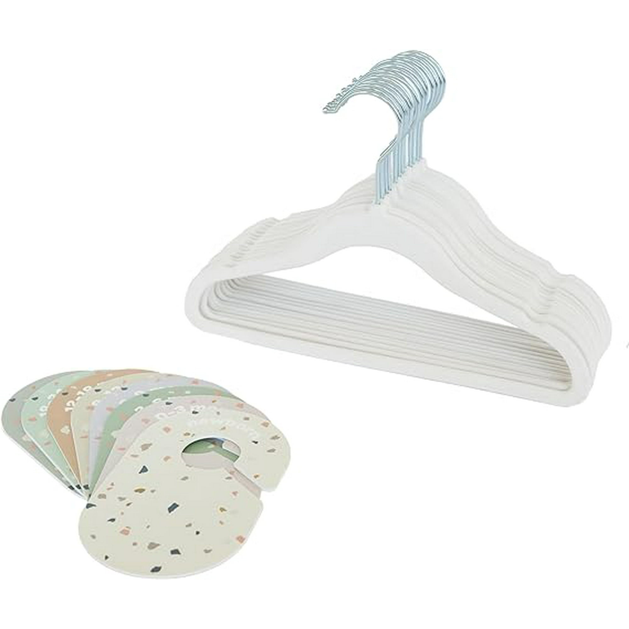 Click here for 3 Sprouts Velvet Hangers Cream (15 Pack) & Terrazz... prices