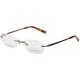 Women's Naturally Rimless Stainless Steel Eyeglass Frames, Brown ...