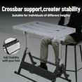 Adjustable Height Welding Table, Portable 30" x 20" Workbench with ...