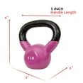 Sunny Health & Fitness 5 LB Kettlebell Vinyl Coated Weight for Full ...