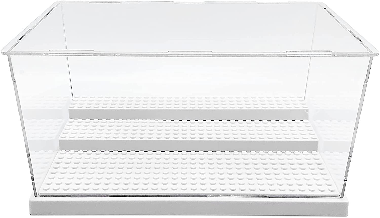 JDS Toy Store Acrylic Display Case for Brick Figures 15 x 4.35 x 3.05 ...