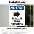 (2 Pack) Exhaust Flow Direction Sign - Walmart.com
