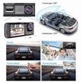 Car Dual Lens Dash Cam HD 1080P Front/Rear/Inside Video Recorder Camera ...