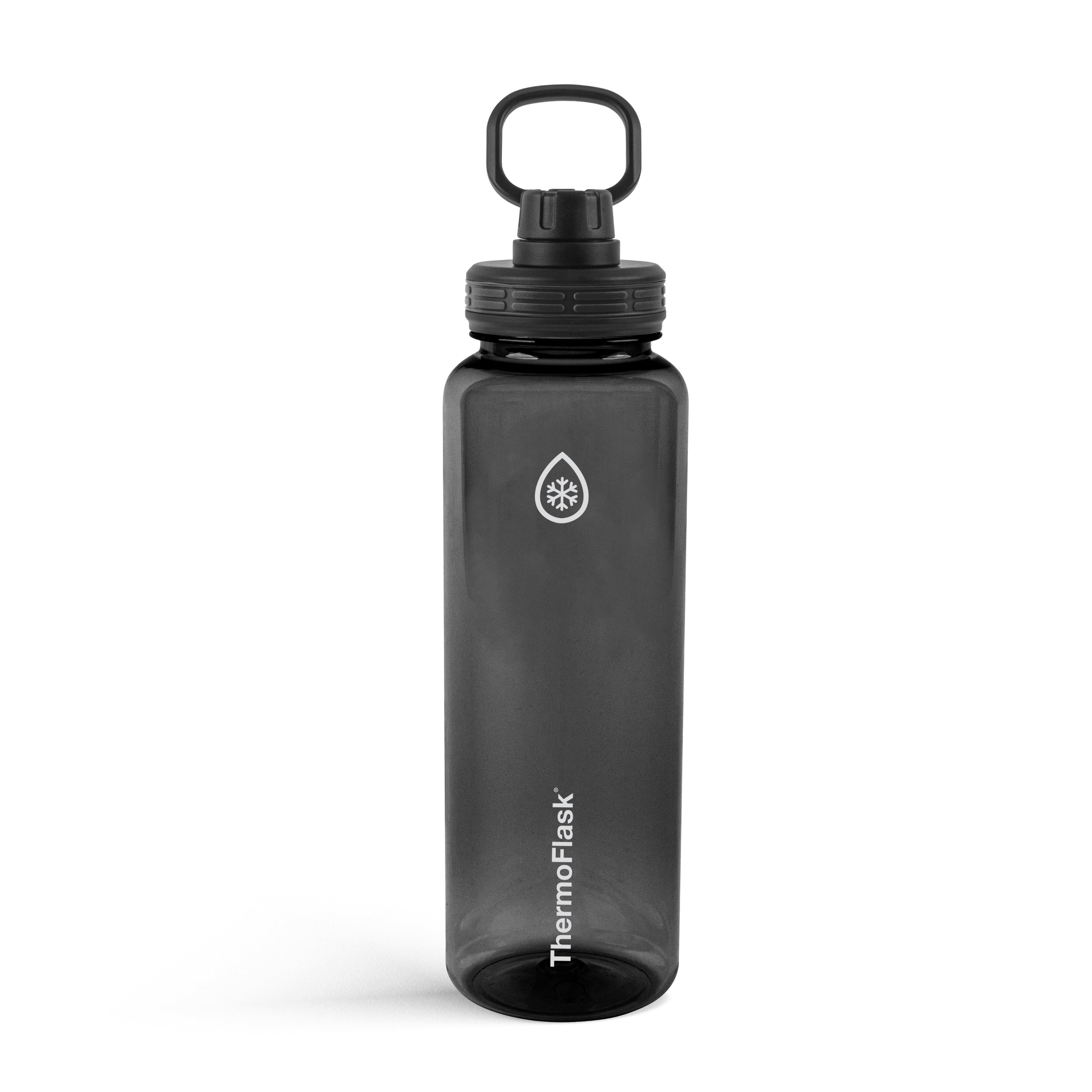 Thermoflask 40oz Tritan Plastic Chug Water Bottle, Black - Walmart.com