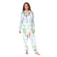 1-Pack Onesie Adult Hooded Pajamas, Soft Fleece Full Zip One Piece ...