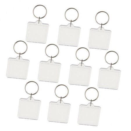 3x 10Pieces Square Transparent Clear Acrylic Blank DIY Photo Picture ...