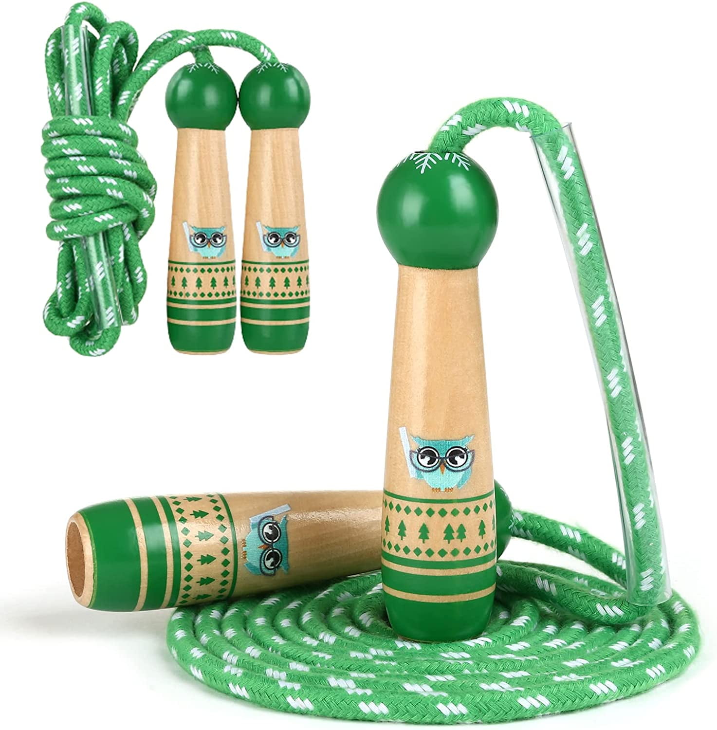 Moncolis Indoor Long Cotton Toddler Skipping Rope with Adjustable ...