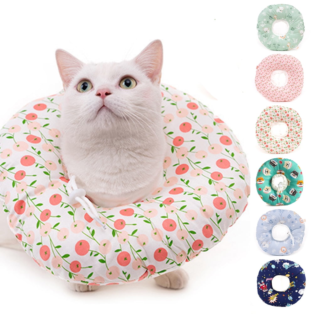 shenmeida Cat Cervical Cute Cartoon Cat Recovery Collar for Cat Wound ...