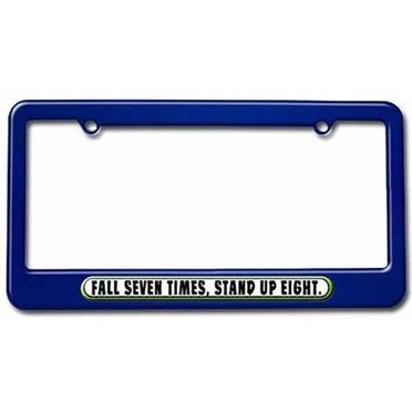 Try and Fail Don't, Inspirational Motivational License Plate Tag Frame ...
