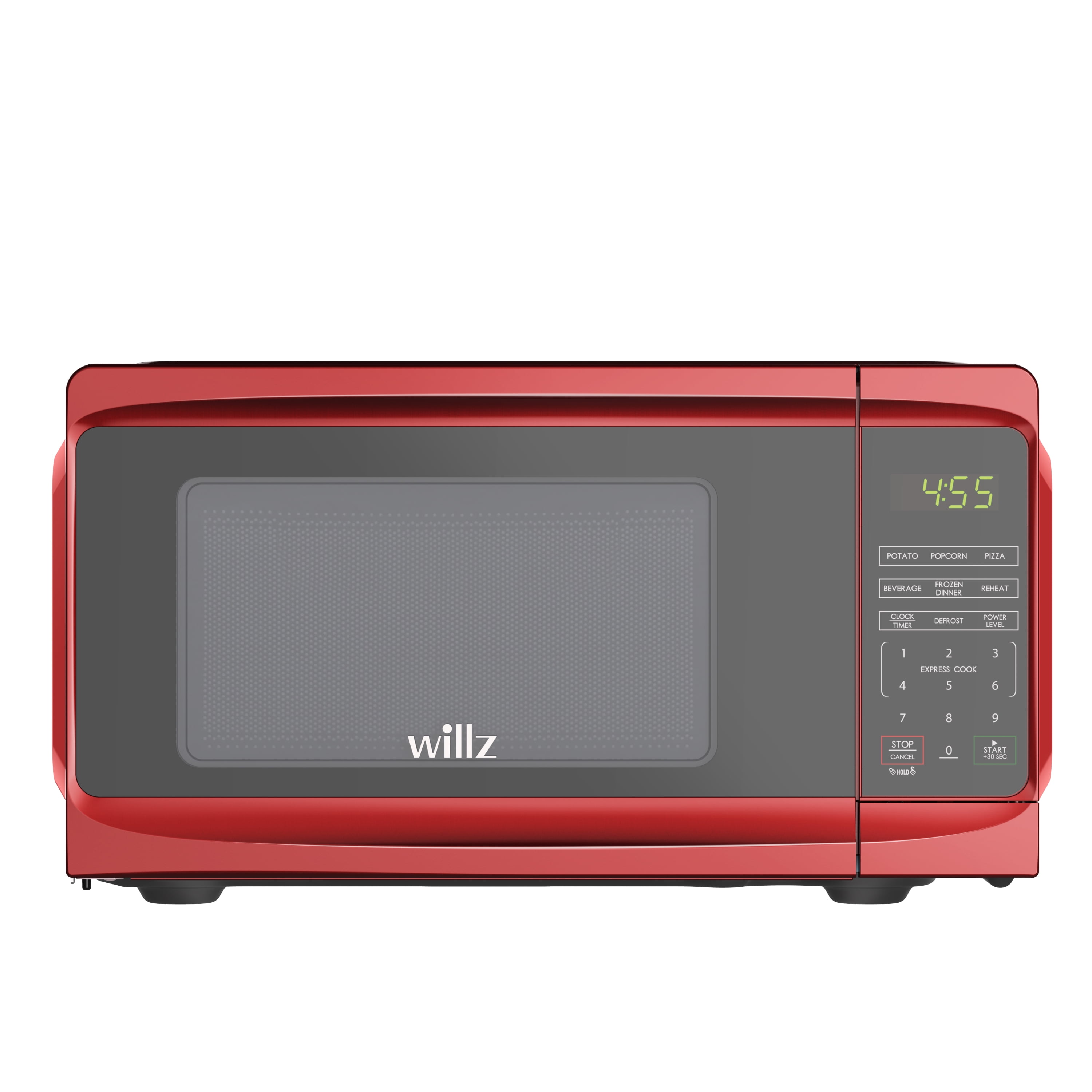 Willz WLCMV807RD-07 0.7 Cu. ft. Countertop Microwave Oven, Red ...