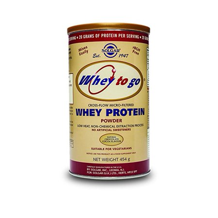 Solgar Whey To Go Protein Powder Natural Chocolate Flavor 16 oz ...