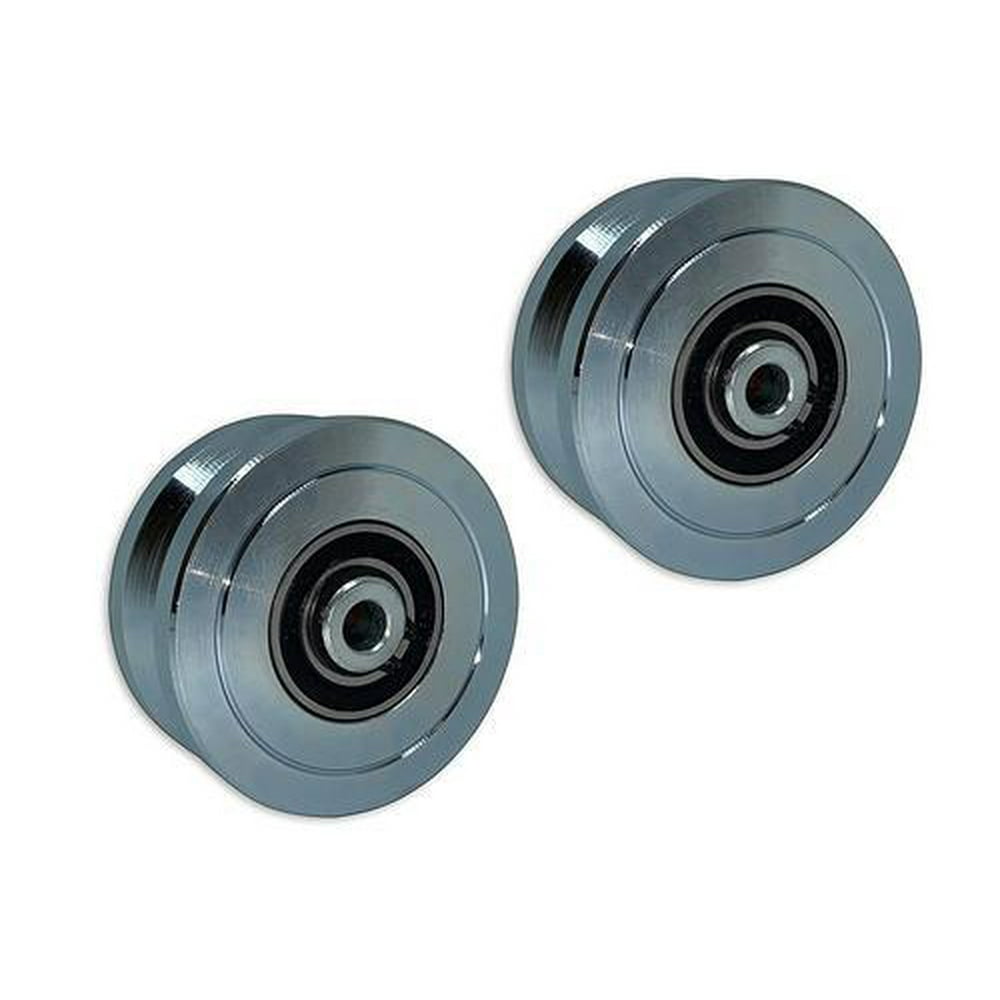 Eagle EG095 (2 PACK) Slide Gate Wheel 6” V-Groove Sliding Wheel Bearing ...