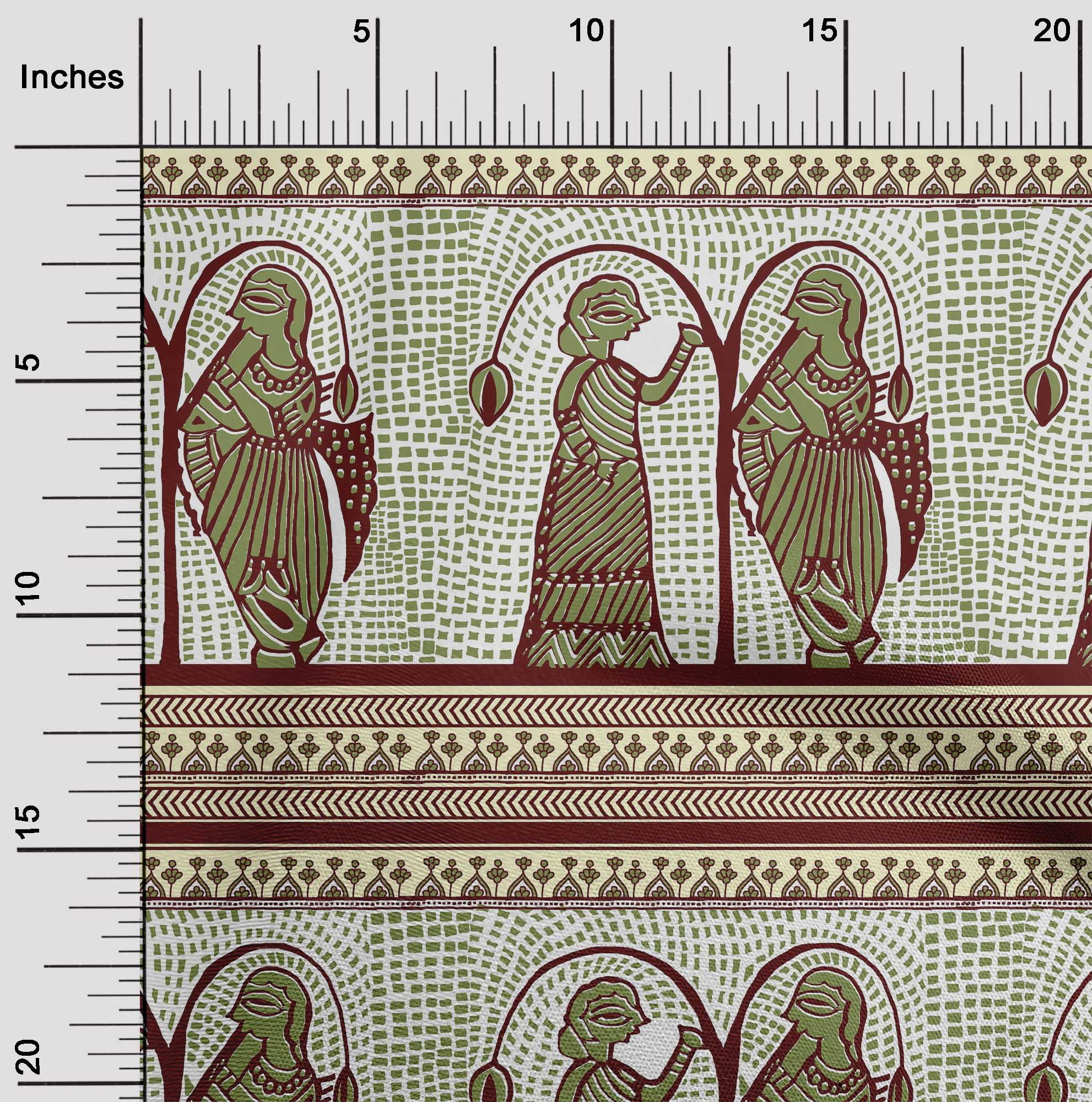 oneOone Silk Tabby Olive Green Fabric Women Block Quilting Supplies ...