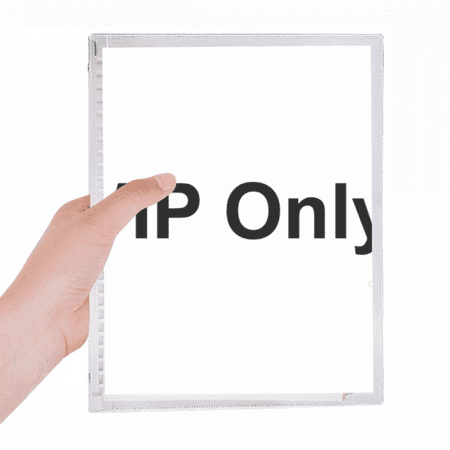 Vip Only Black Symbol Pattern Notebook Loose Diary Refillable Journal ...