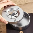 360° Stainless Steel Twist-Lock Ashtray, Stainless Steel Car Ashtray ...