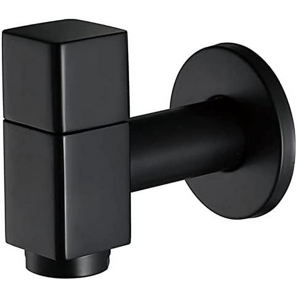 Hongchun Black Square Copper Wall Mounted Washing Machine Faucet ...