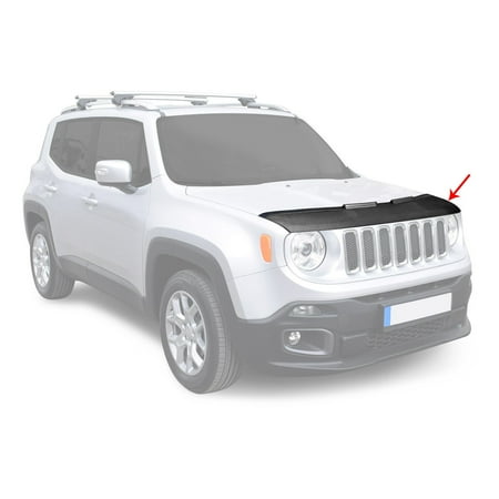 Hood Cover Mask Bonnet Bra Carbon Fiber Look Fits Jeep Renegade 2015 ...