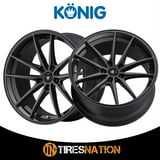 18x9 Konig 37B Oversteer Gloss Black Wheel 5x100 (42mm) - Walmart.com