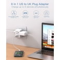 WH2 Pack US to UK Ireland Travel Plug Adapter,Type G Power Plug Adapter ...