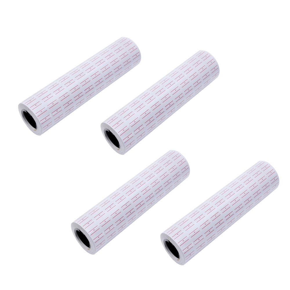 40 Rolls 20000 White Red Line Tags Labels Refill MX-5500 Gun Markdown ...