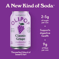 OLIPOP Prebiotic Soda, Classic Grape, 12 fl oz, 4 Pack, Pantry Packs - Walmart.com