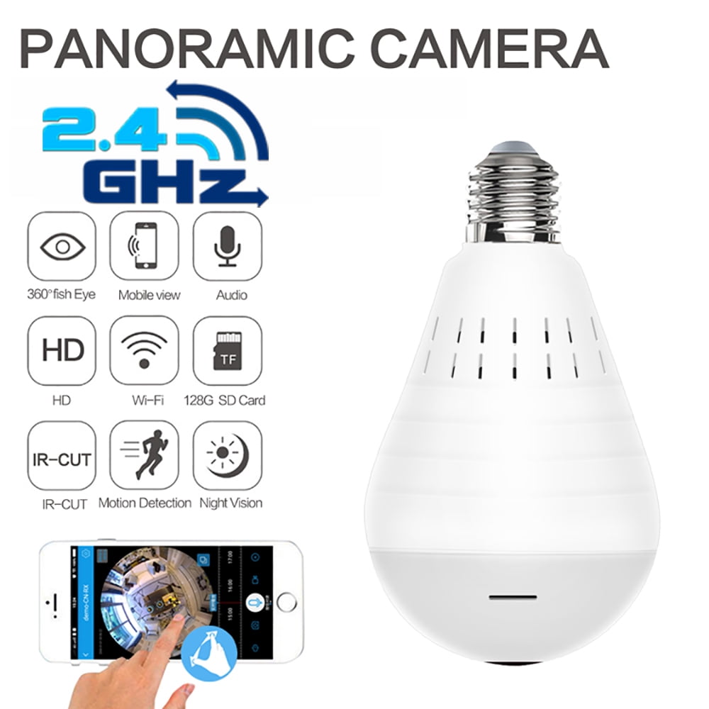 Camera, 1080P WiFi Security Camera, 2mp Wireles IP Led Cam,360 Degrees ...
