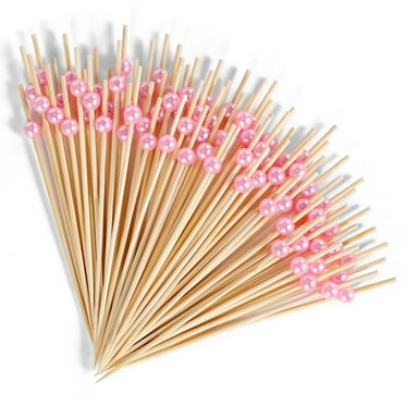 Cocktail Picks 200 Counts Handmade Sticks Wooden ﻿Natural Bamboo ...