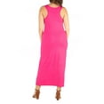 24seven Comfort Apparel Plus Size Racerback Maxi Dress - Walmart.com