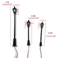 Set of 20 Model Fairy Garden Street Light Lamps Warm Light Post Lamp ...