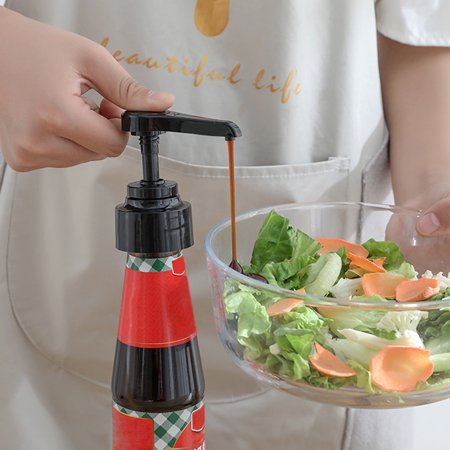 Lutabuo Oyster Sauce Push-type Pump Olive Oil Sprayer Syrup Bottle Head ...