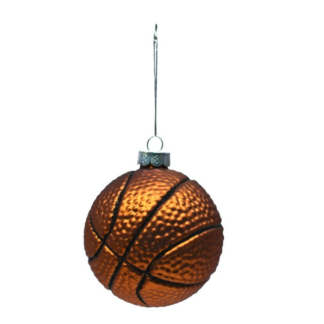 Glass Basketball Christmas Tree Ornament Holiday Kids Gift Topper ...