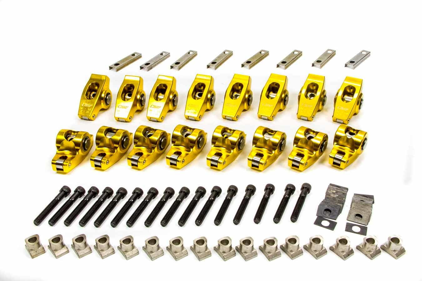 Crane 1.6 Gold Race Roller Rocker Arms Small Block Ford 16 pc P/N 36759 ...
