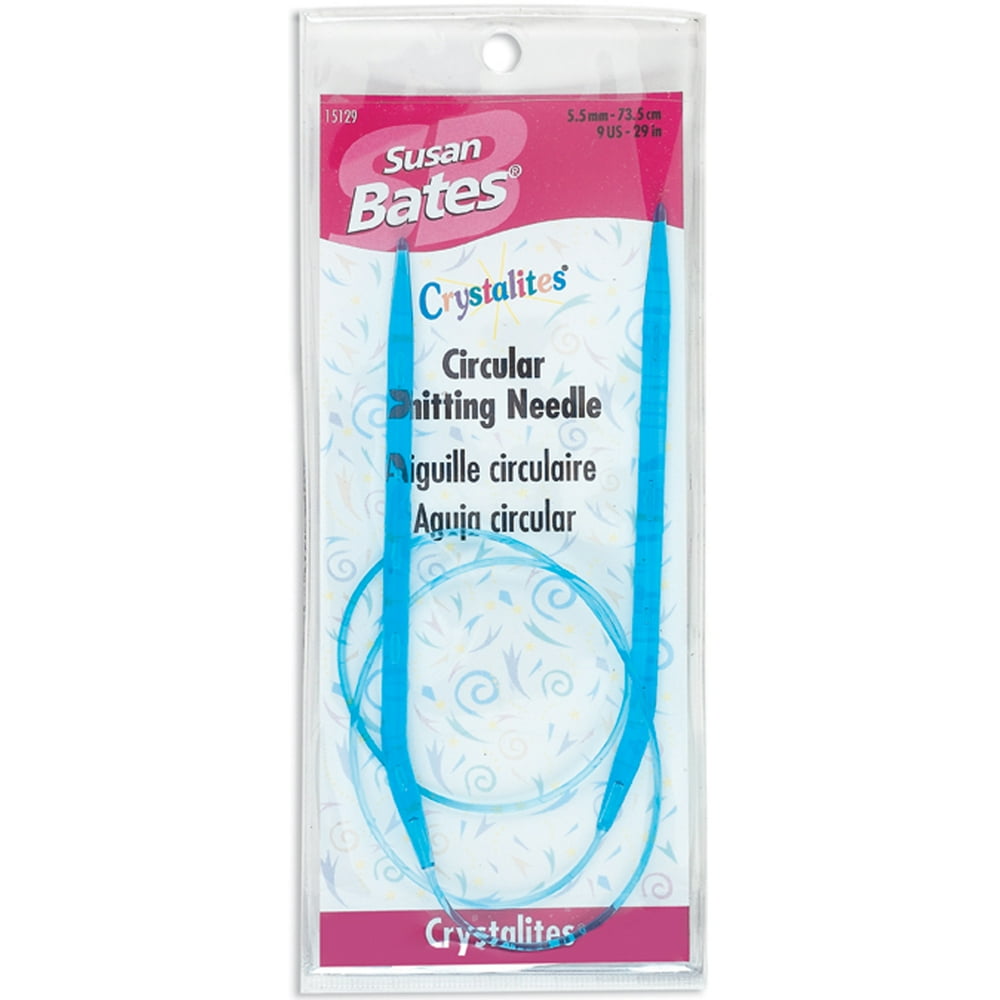 Susan Bates Crystalites Circular Knitting Needles 29"-Size 9/5.5mm ...